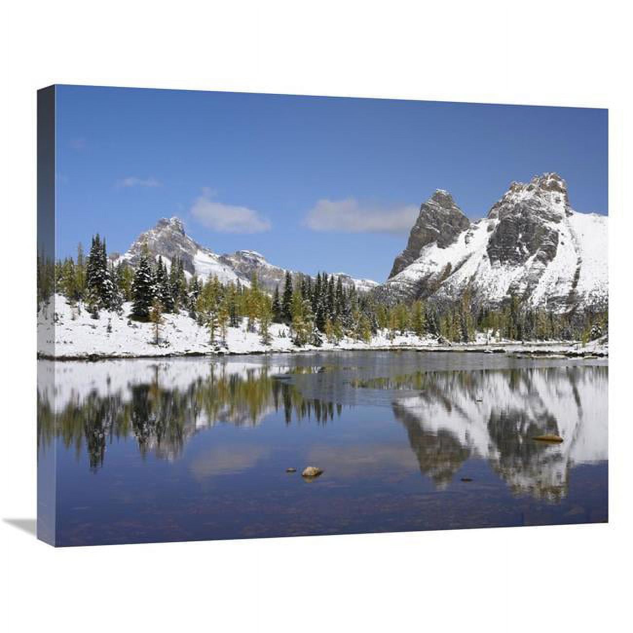 22 x 28 in. Wiwaxy Peaks & Cathedral Mountain at Lake OHara, Yoho ...