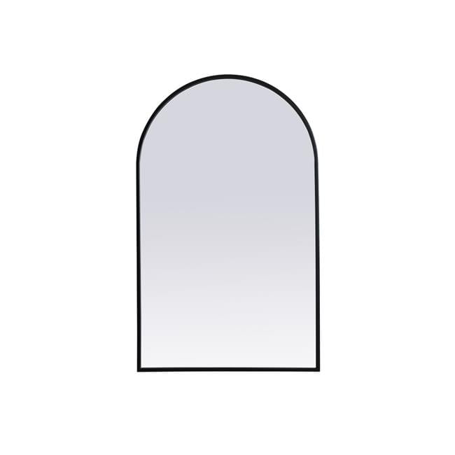 22 x 36 in. Metal Frame Arch Mirror, Black - Walmart.com