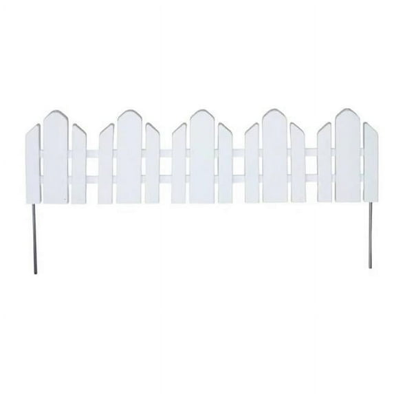 22 x 5 in. Dackers Adirondack Style Flexible Border Edging, White ...