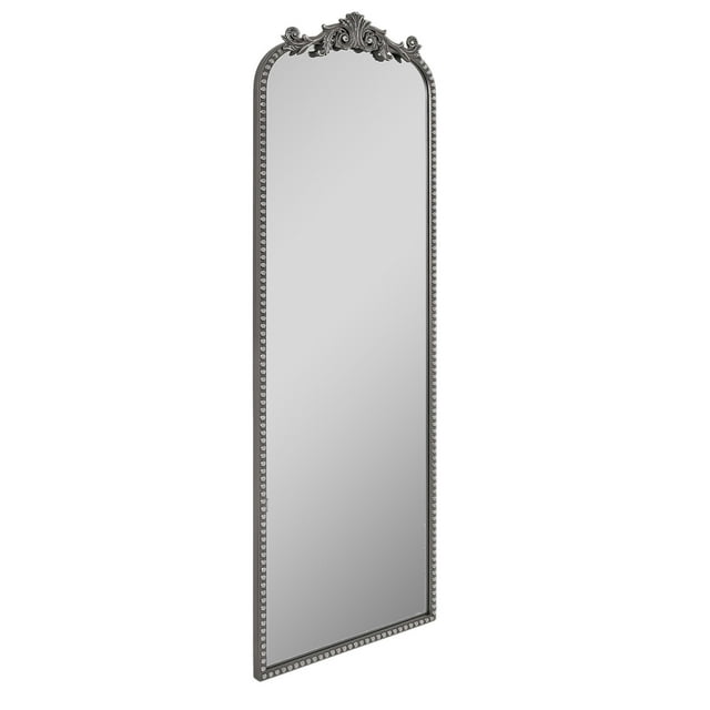 22" x 64" Filigree Arch Metal Full Length Wall Leaner Mirror Decor in ...