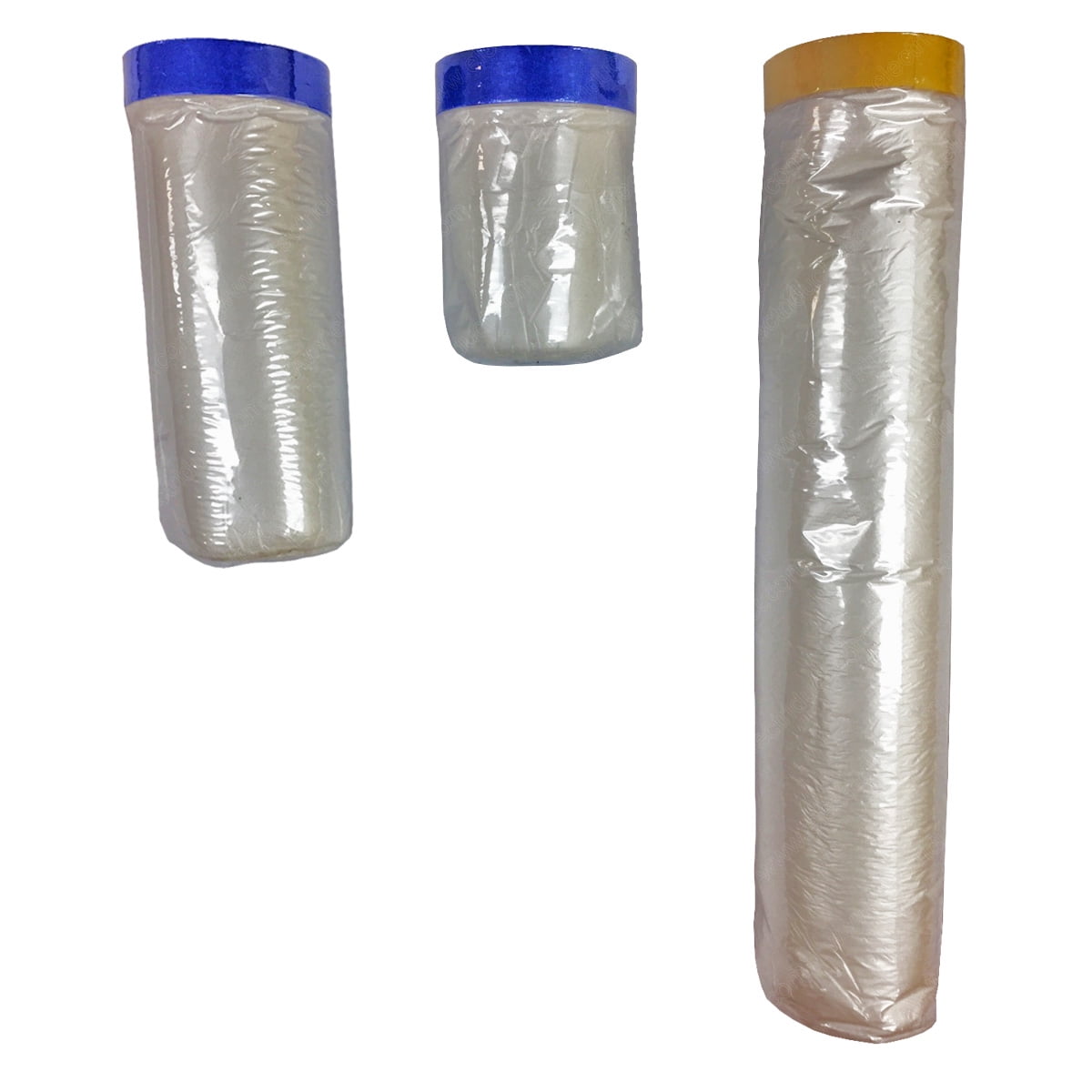 22" x 82 Feet Painters Pre-Taped Masking Film Plastic Drop Cloth - 1 ...