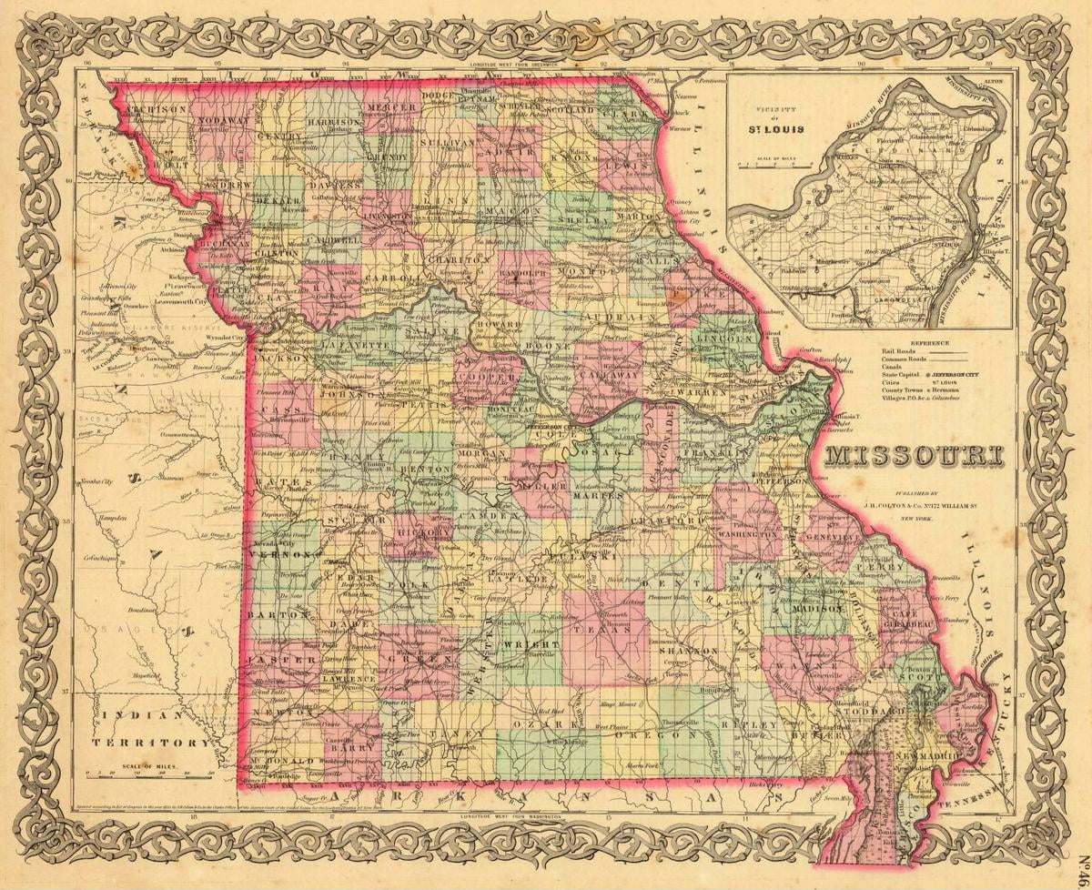 22"x18" Heavyweight Photo Paper Quality Poster: Vintage Map - Vintage ...