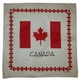 22"x22" Canada White Small Canada Flag Border 100% Cotton Bandana ...