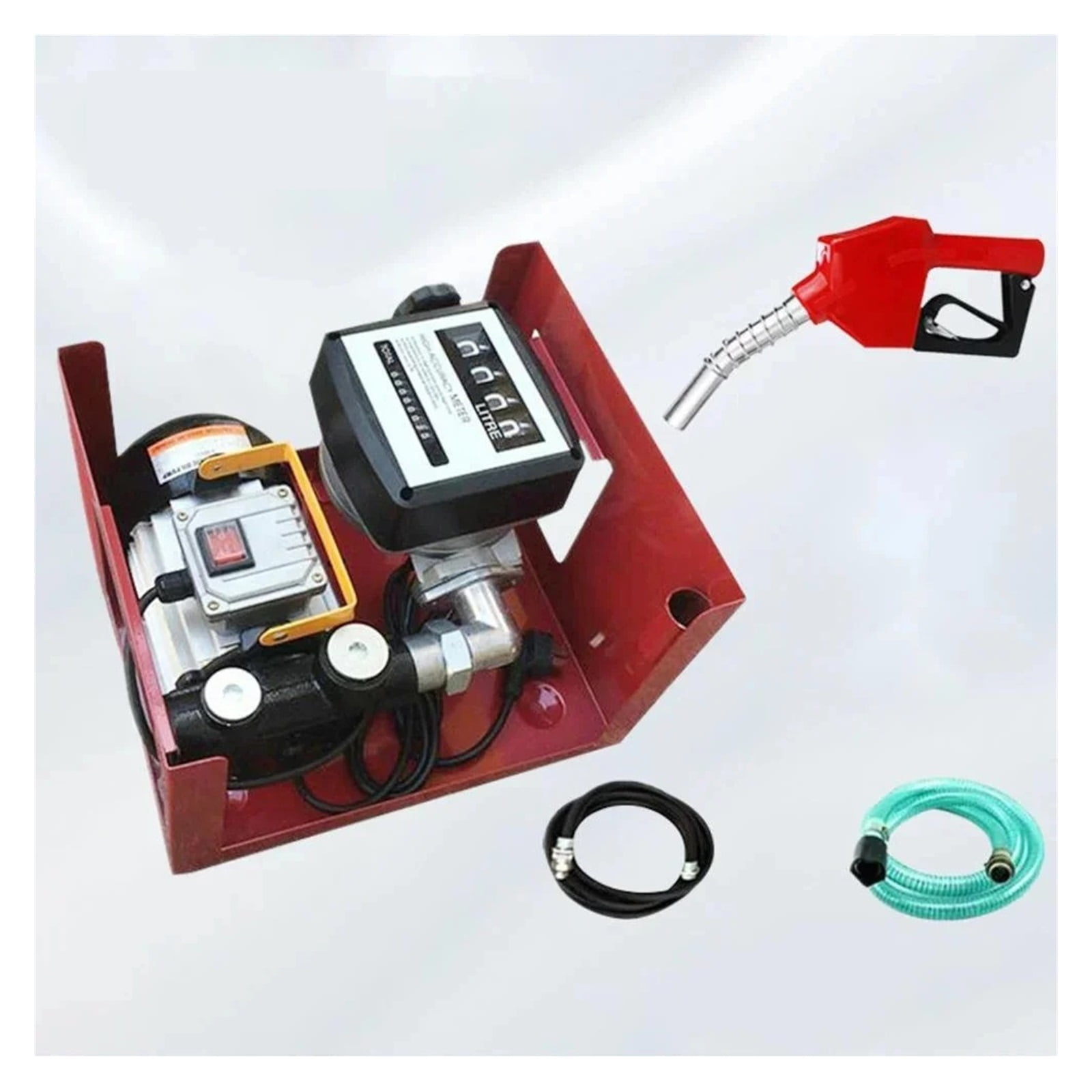 220 550W 60LPM 25mm Transfer Pump Kit, AC Combination Fuel Pump Small ...