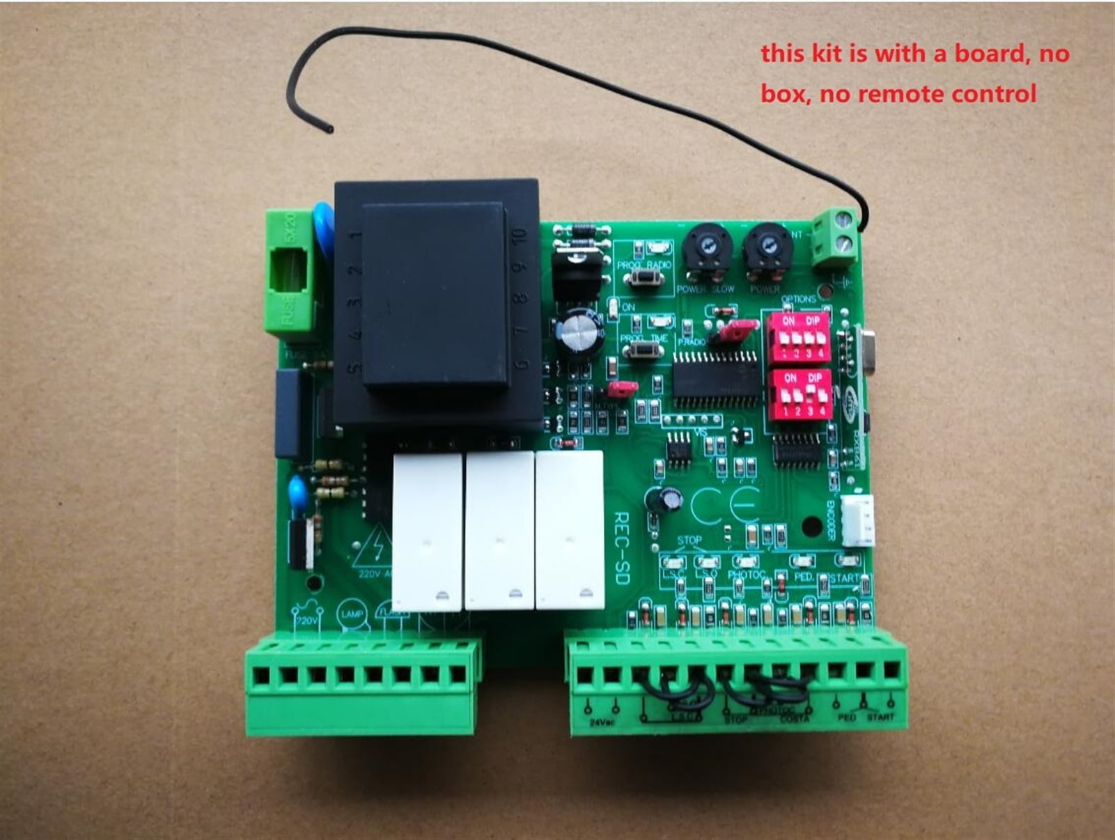 220 AC sliding gate garage door opener motor operator NC circuit board ...