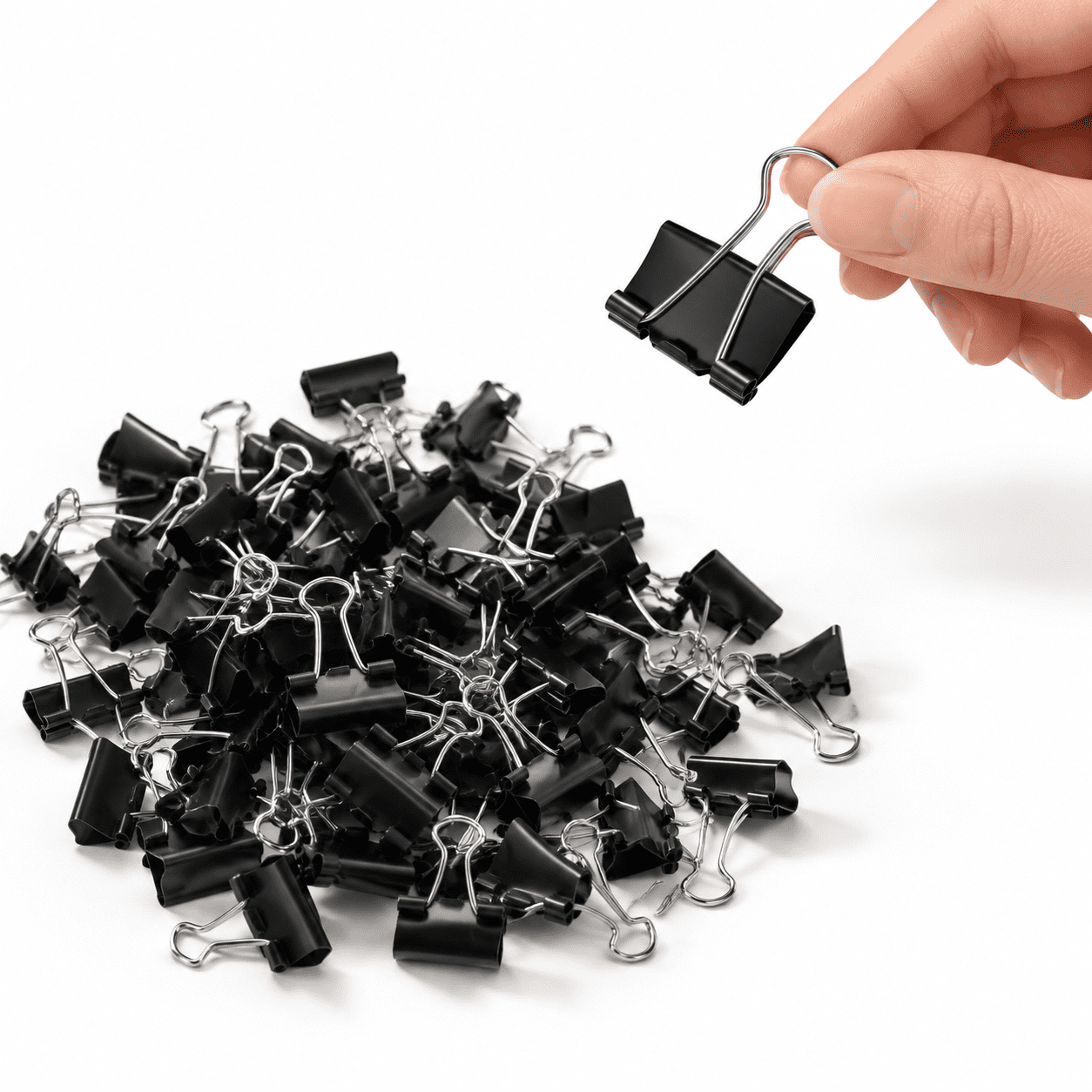 220 Binder Clips 0.6 Inch Black (pack Of 2) - Walmart.com