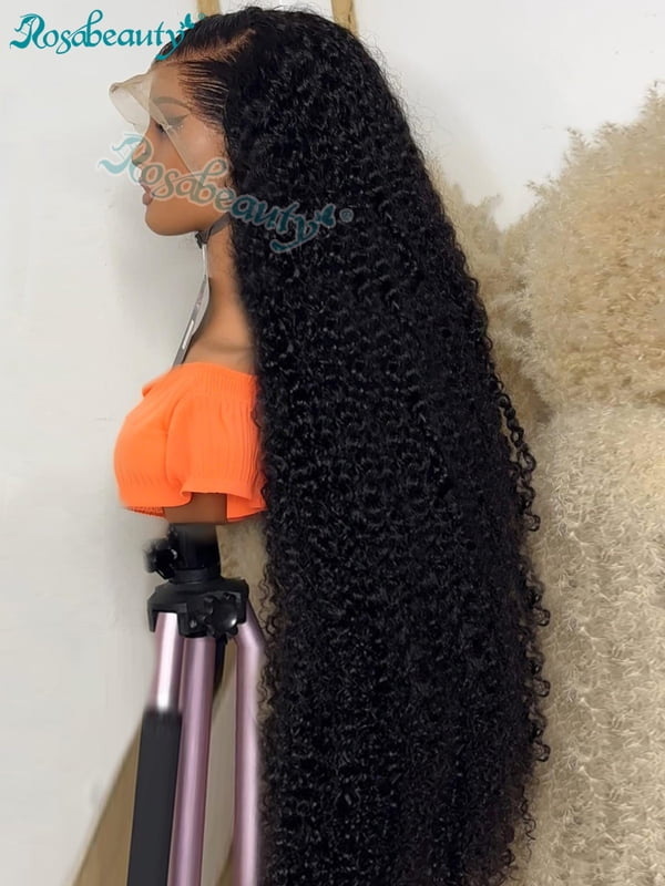 220% Deep Wave 40 Inch 13x6 13x4 HD Lace Frontal Human Hair Wigs ...