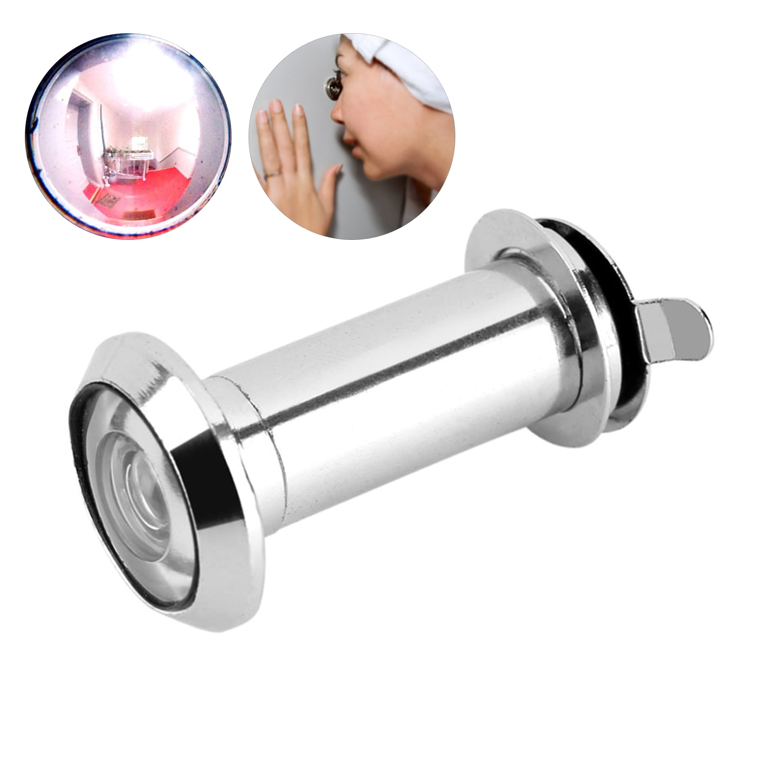 220 Degree Wide Angle Door Viewer with Heavy Duty Privacy Cover for ...