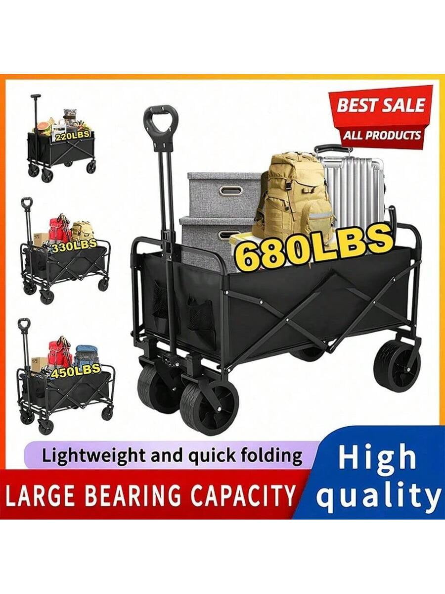 220 Lbs/ 450 Lbs Heavy Duty/ 680 Lbs Heavy Duty Foldable Utility Cart ...