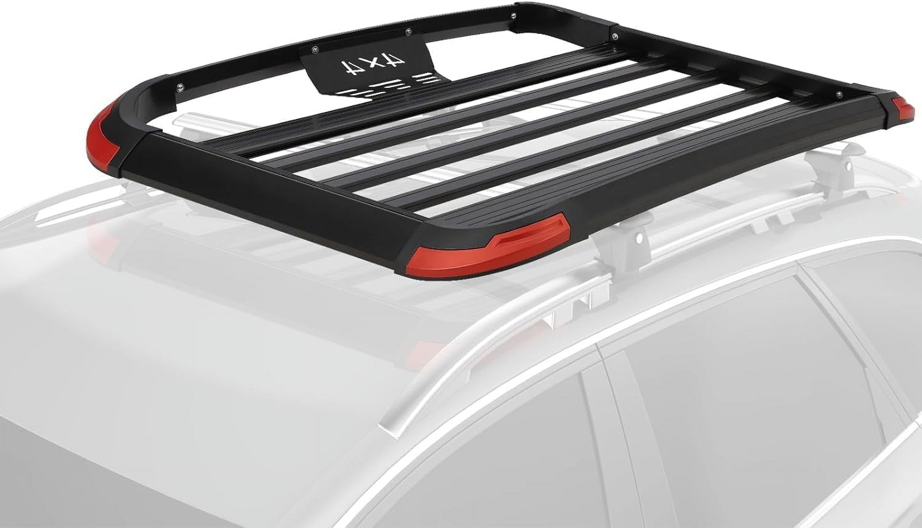 220 Lbs Loading Capacity Roof Cargo Baskets, 63"x43"x6.3" Capacity Anti ...