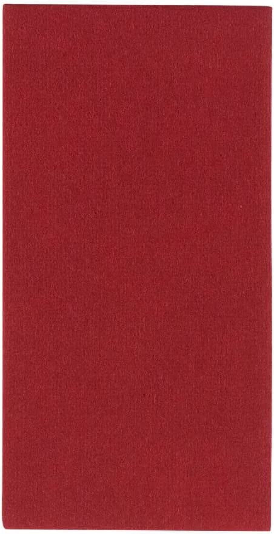 (220 PACK) Red Cloth Like Dinner Napkins - 1/6 Fold 12"x16" Single Use ...