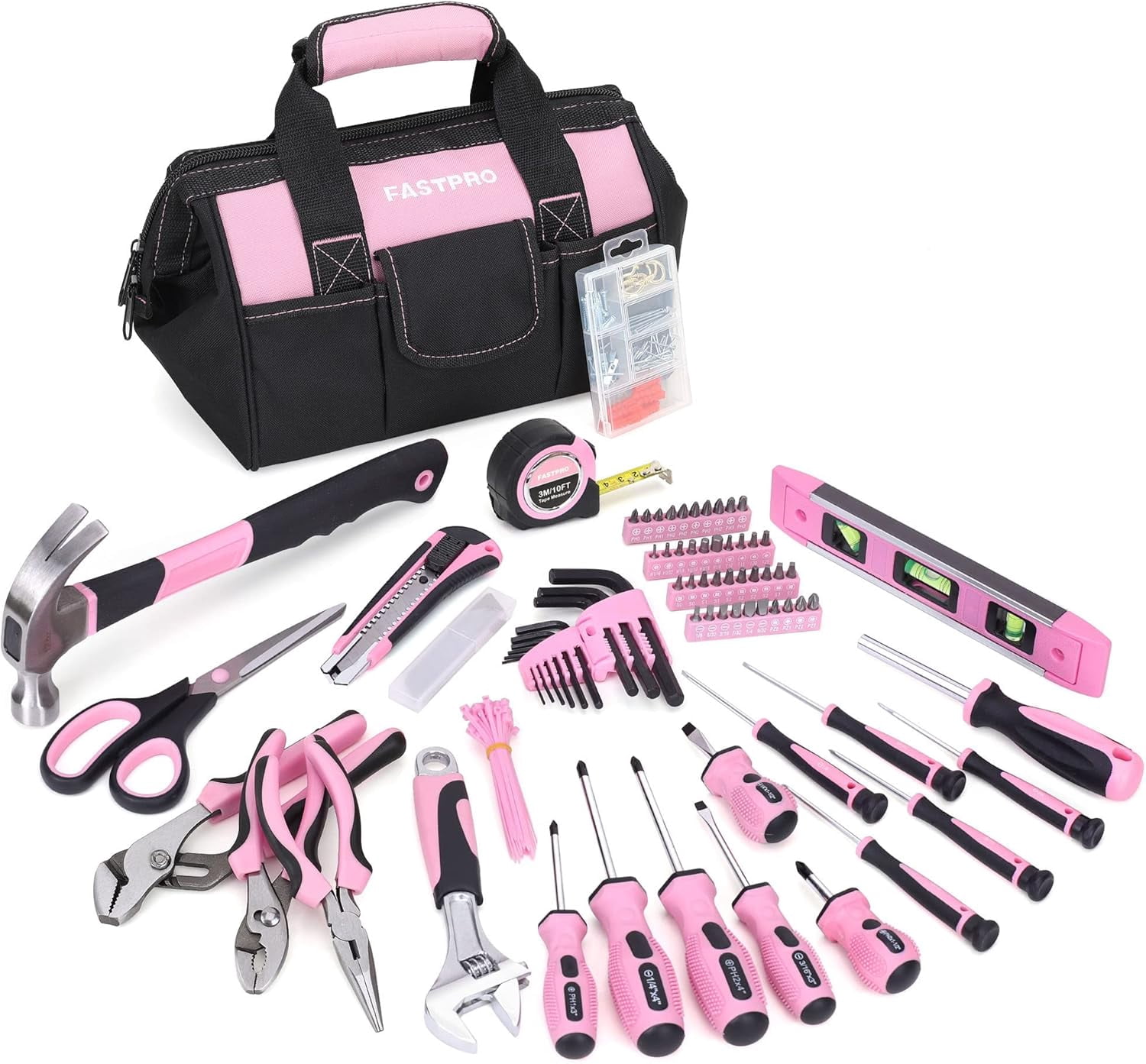 220-Piece Home Tool Set, Household Repairing Tool Kit, with 12-Inch ...