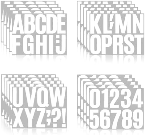 220 Pieces 20 Sheets Letter Stickers,Self Adhesive Vinyl Waterproof ...