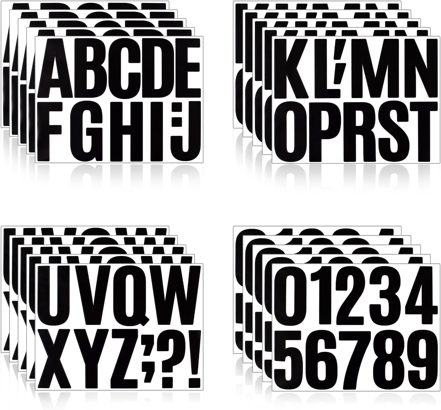 220 Pieces 20 Sheets Letter Stickers,Self Adhesive Vinyl Waterproof ...