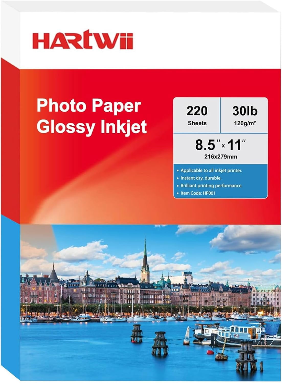 220 Sheets Inkjet Glossy Thin Paper 8.5x11 inch 30lb 120gsm A4 Letter ...