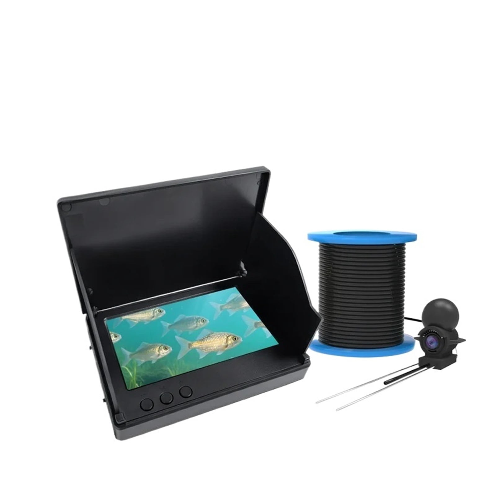 220° Underwater Fishing Camera Handheld 1080P 4.3'' LCD Fish Finder ...