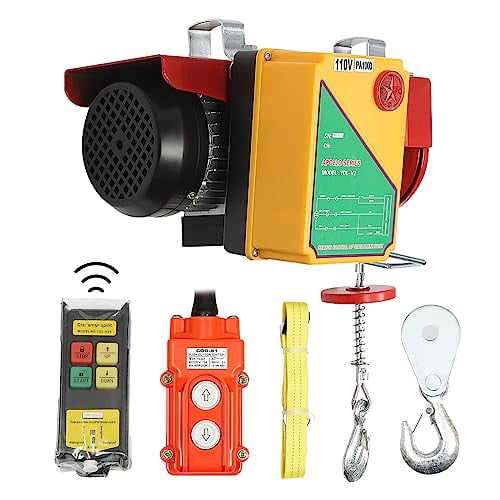 2200 Lbs Automatic Electric Cable Hoist, Wireless Remote Control, 110V ...