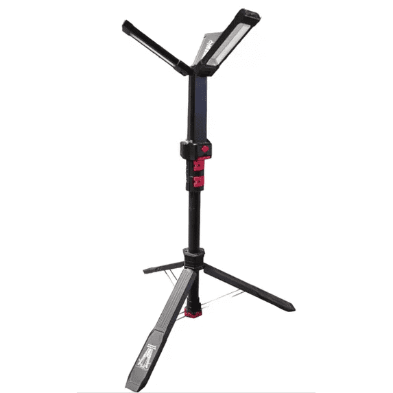 2200 Lumens Husky Rechargeable LED Work Light Tripod 17 Hours Battery ...