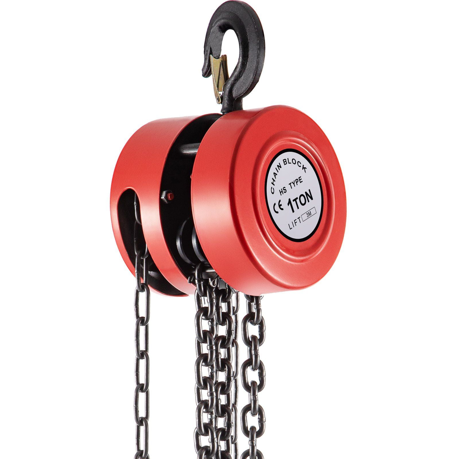 2200 lbs 1 Ton Capacity Manual Hand Chain Hoist, 10 Feet 3 Meters Lift ...