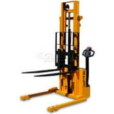 2200 lbs S22 Fully Powered Straddle Stacker with 116 in. Lift Forks ...