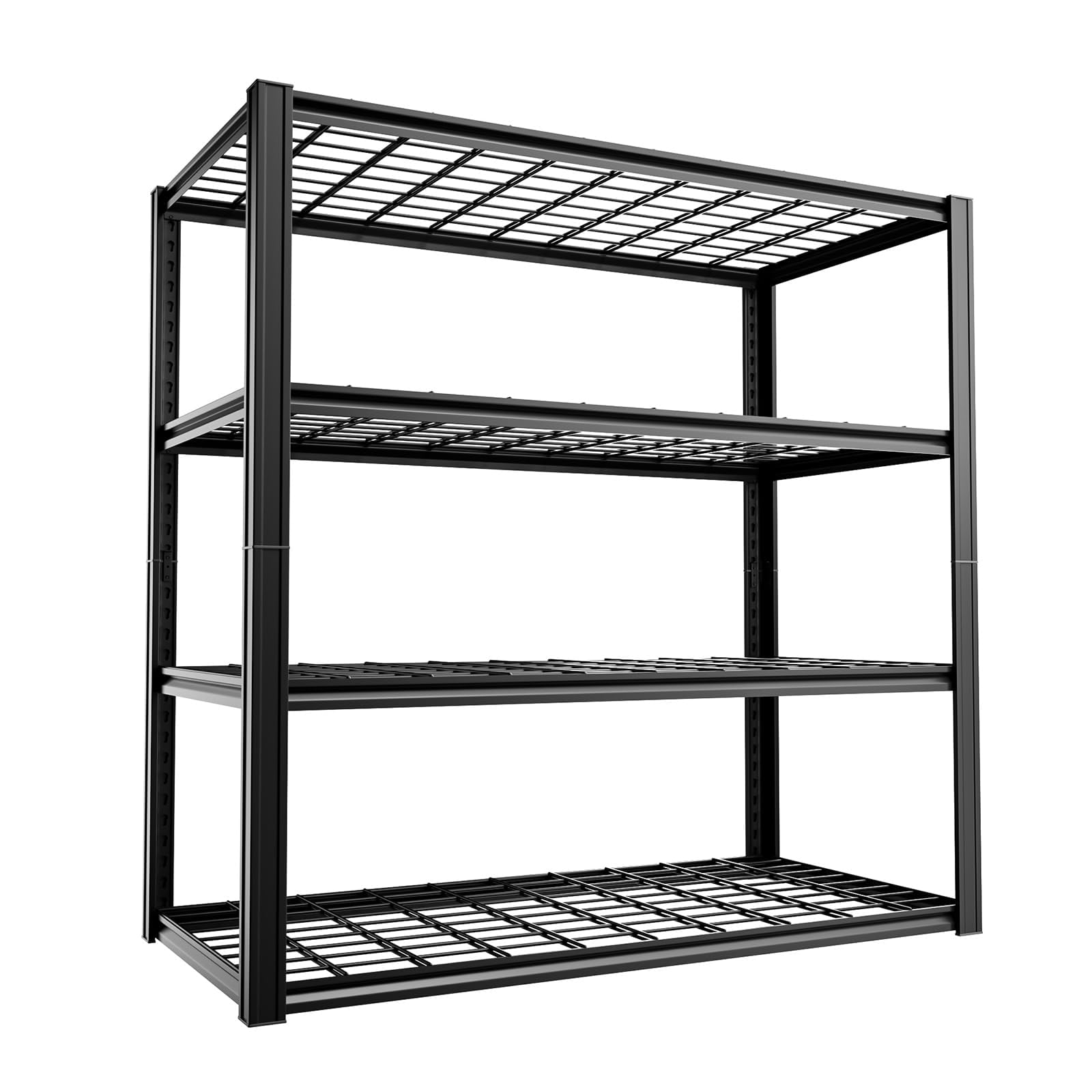 2200LBS Heavy Duty Garage Shelving Unit 4-Tier Metal Rack Adjustable ...