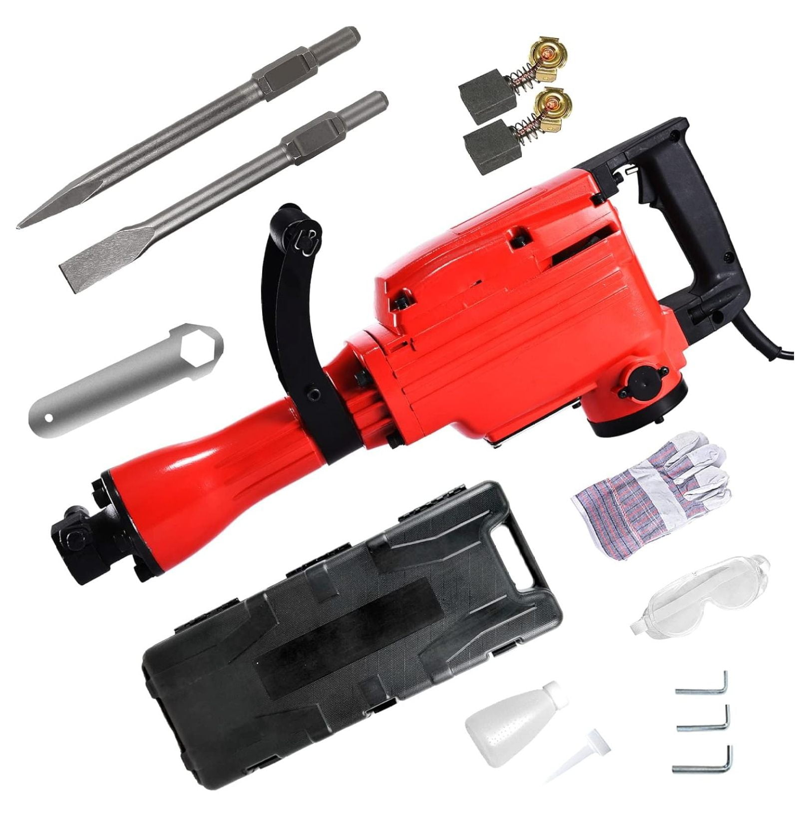 2200W Demolition Electric Jack Hammer Concrete Breaker Power Hammer ...