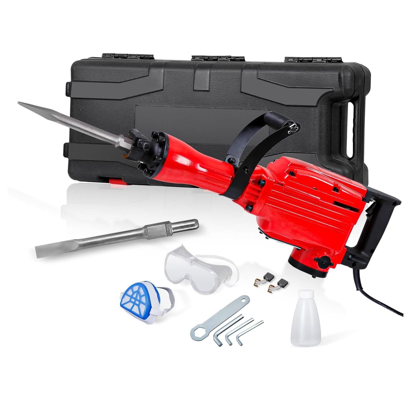 2200W Electric Demolition Jack Hammer - Heavy Duty Concrete Breaker ...