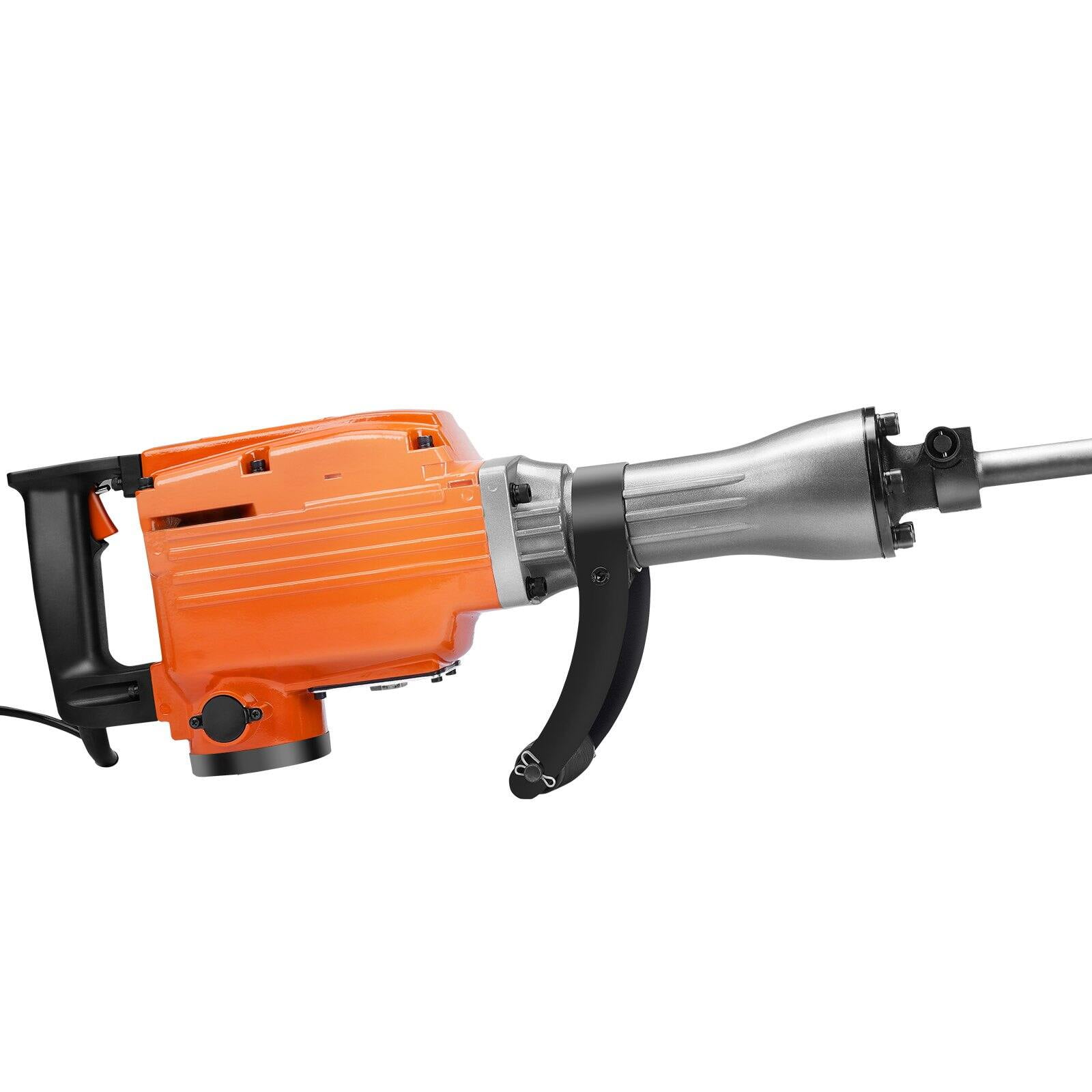 2200W Electric Demolition Jack Hammer with 6 Chisel Bits, 66J Impact ...