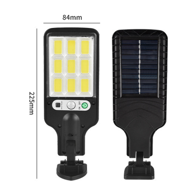 2200W Solar Motion Sensor Street Light - Weatherproof Outdoor Security ...