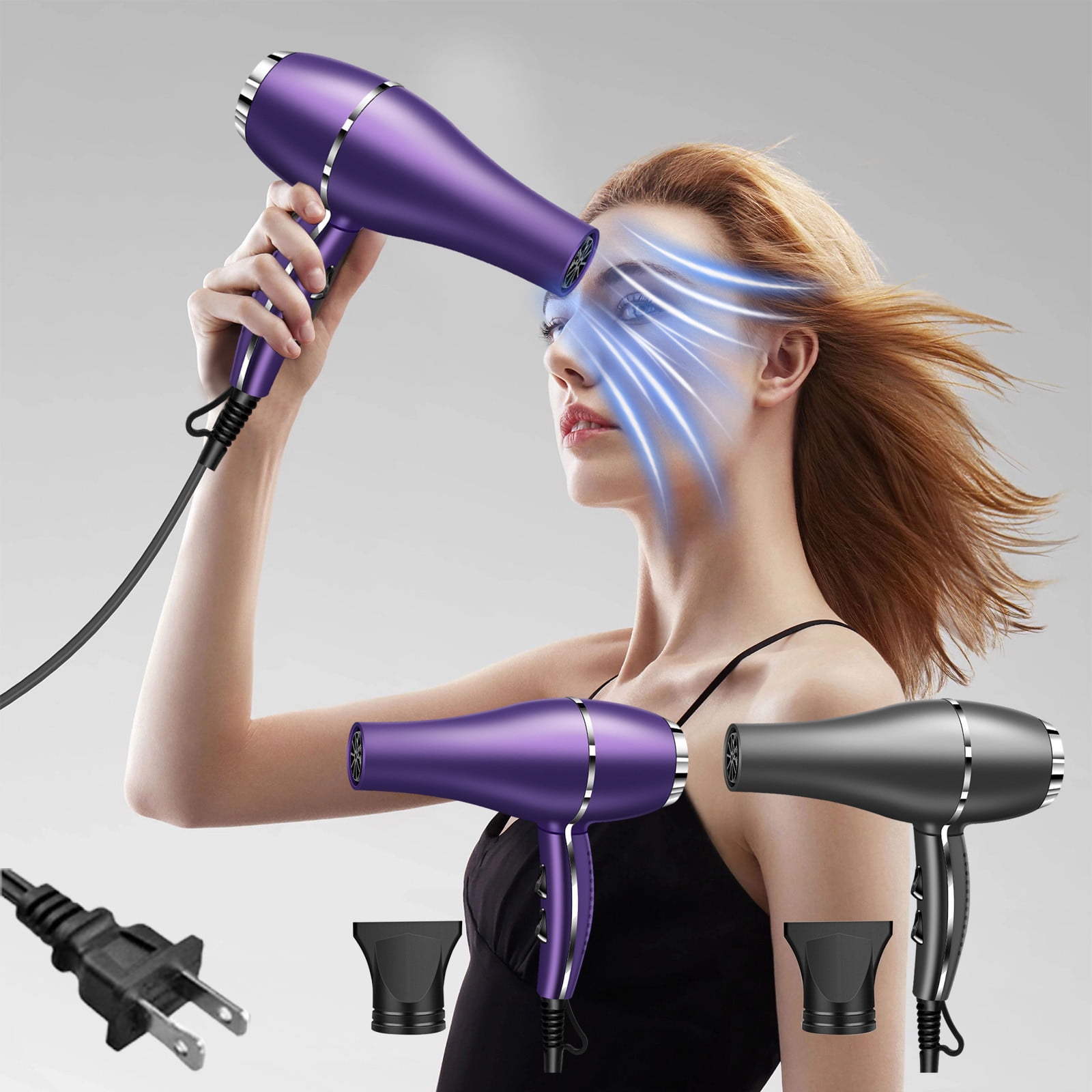 2200w Hair Dryer Diffuser Lightweight Travel Dryer for Normal Curly ...