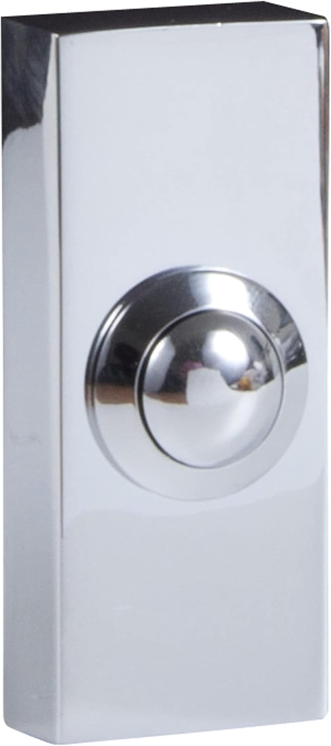 2204BC Hard Wired Surface Mounted Bell Push Chime Door Bell - Chrome ...