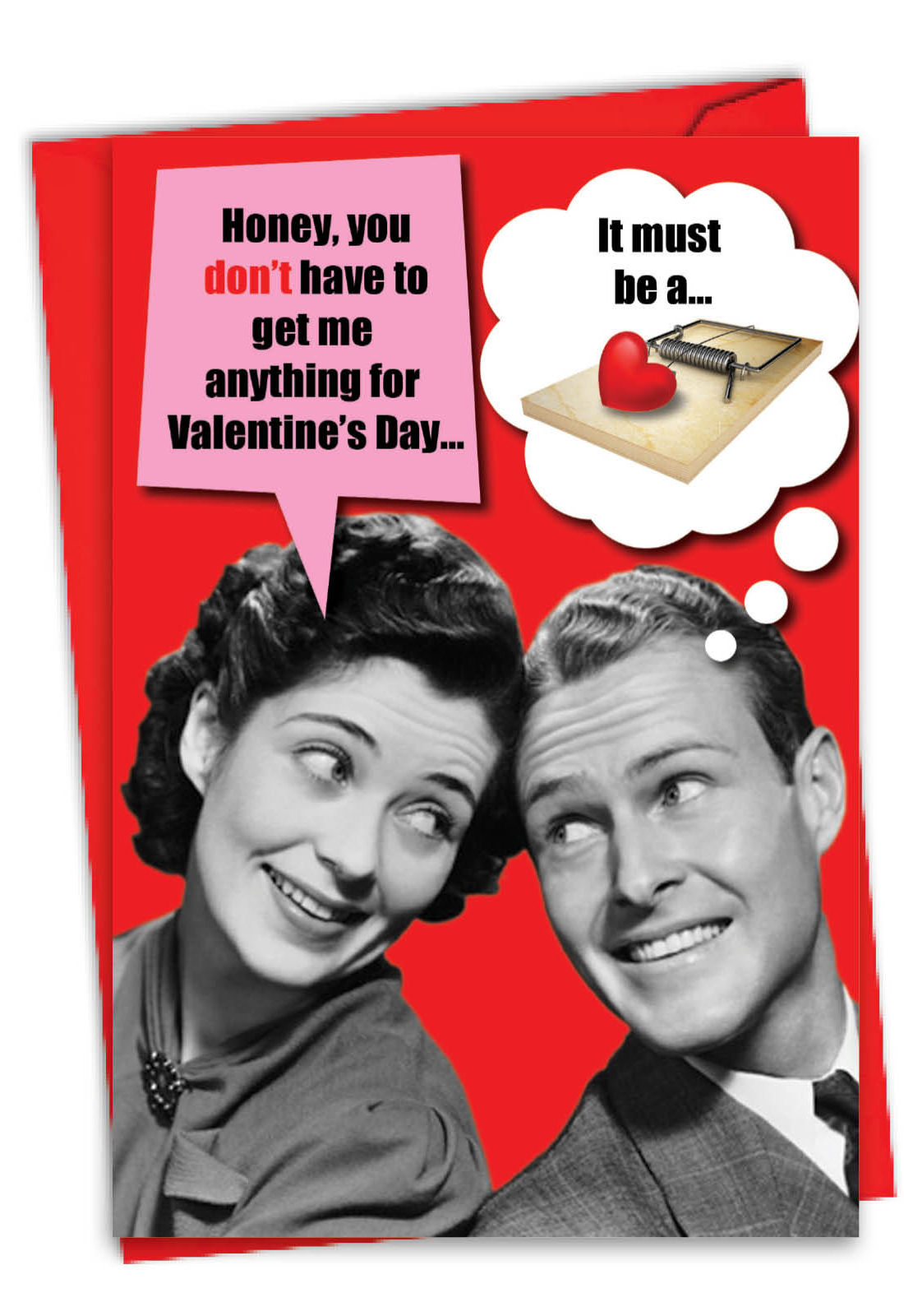 2206 Humor Valentine's Day Card 'It'S A Trap Joke Paper ' with Envelope ...