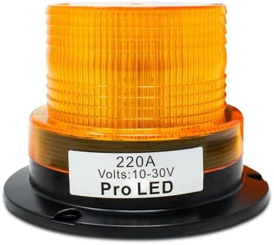 220A Class 1 Screw Mount Mini Amber Warning Light Quad Flash Pattern ...