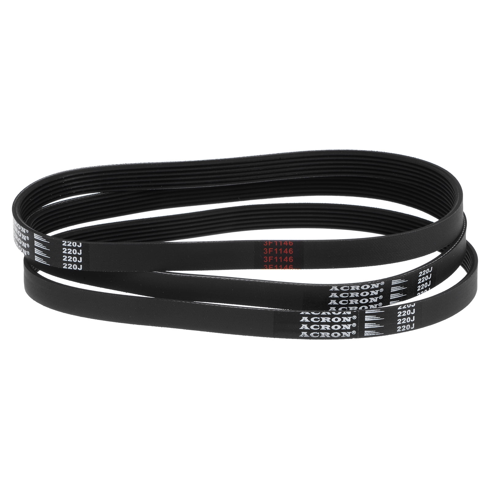 220J6 Rubber Poly V Belts, 6 Ribs PJ V-Ribbed Belt 22" Length x 0.55 ...