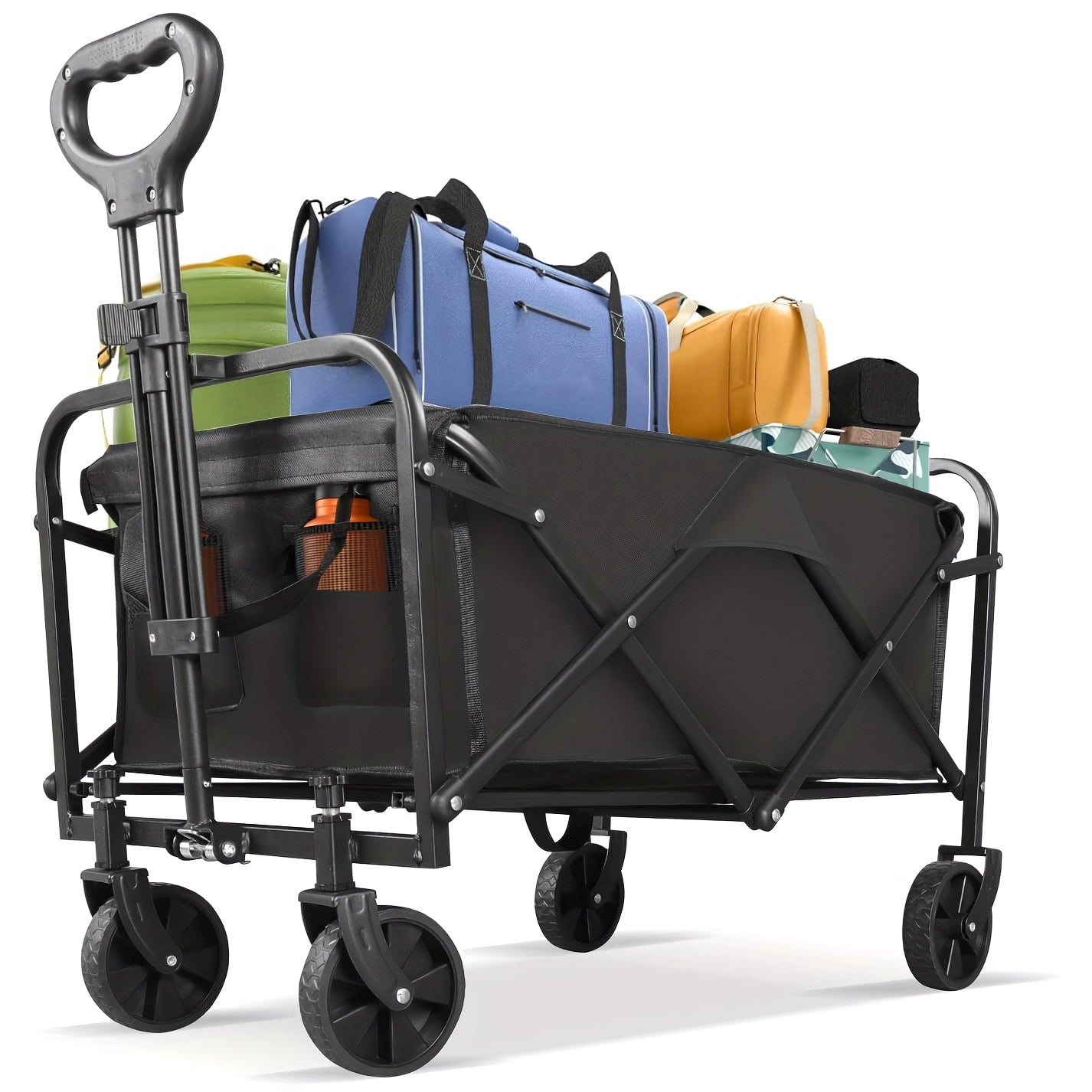 220LBS 450LBS 680LBS All Terrain Heavy Duty Folding Cart, Large ...