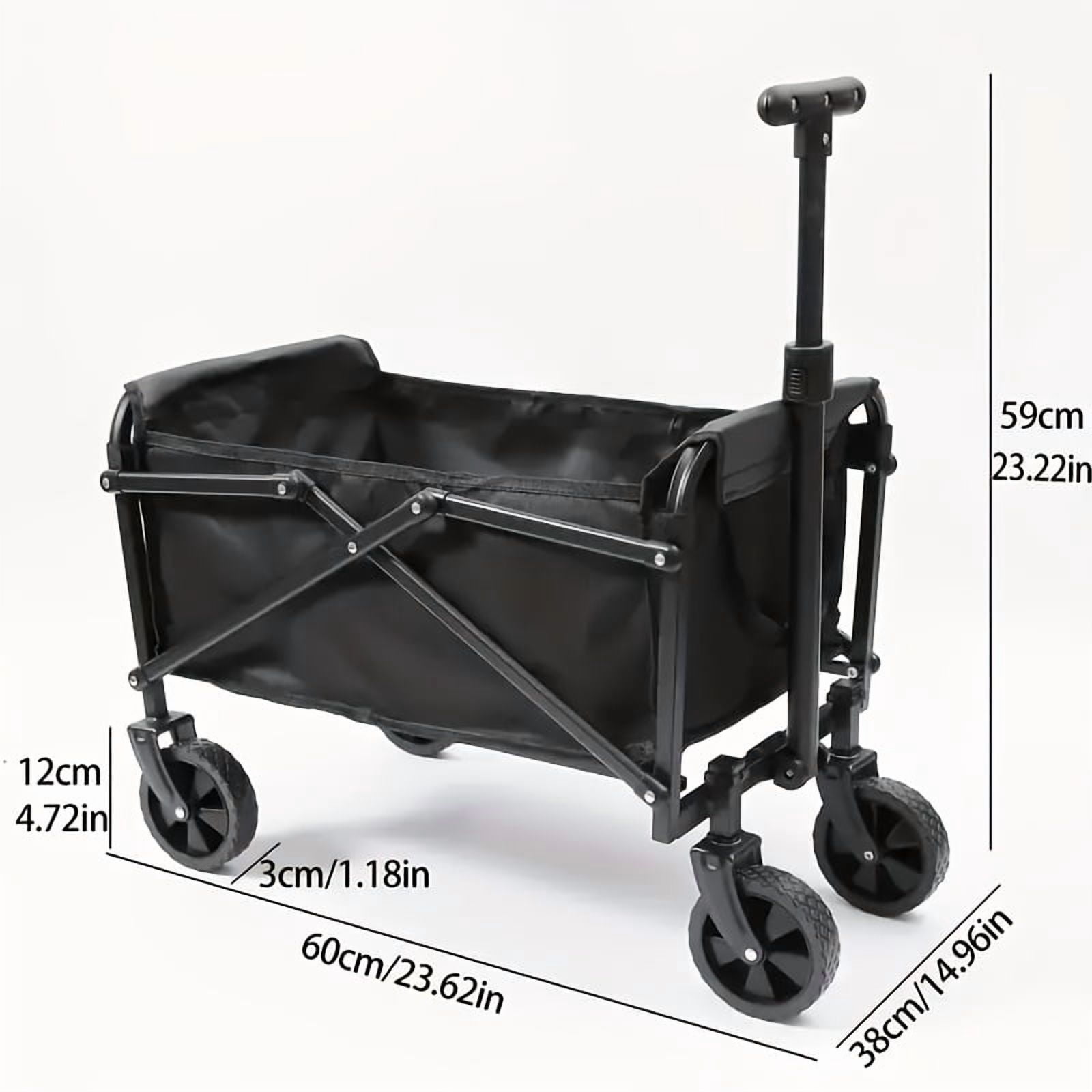 220LBS-680LBS Collapsible Foldable Wagon Cart, Heavy Duty Utility ...