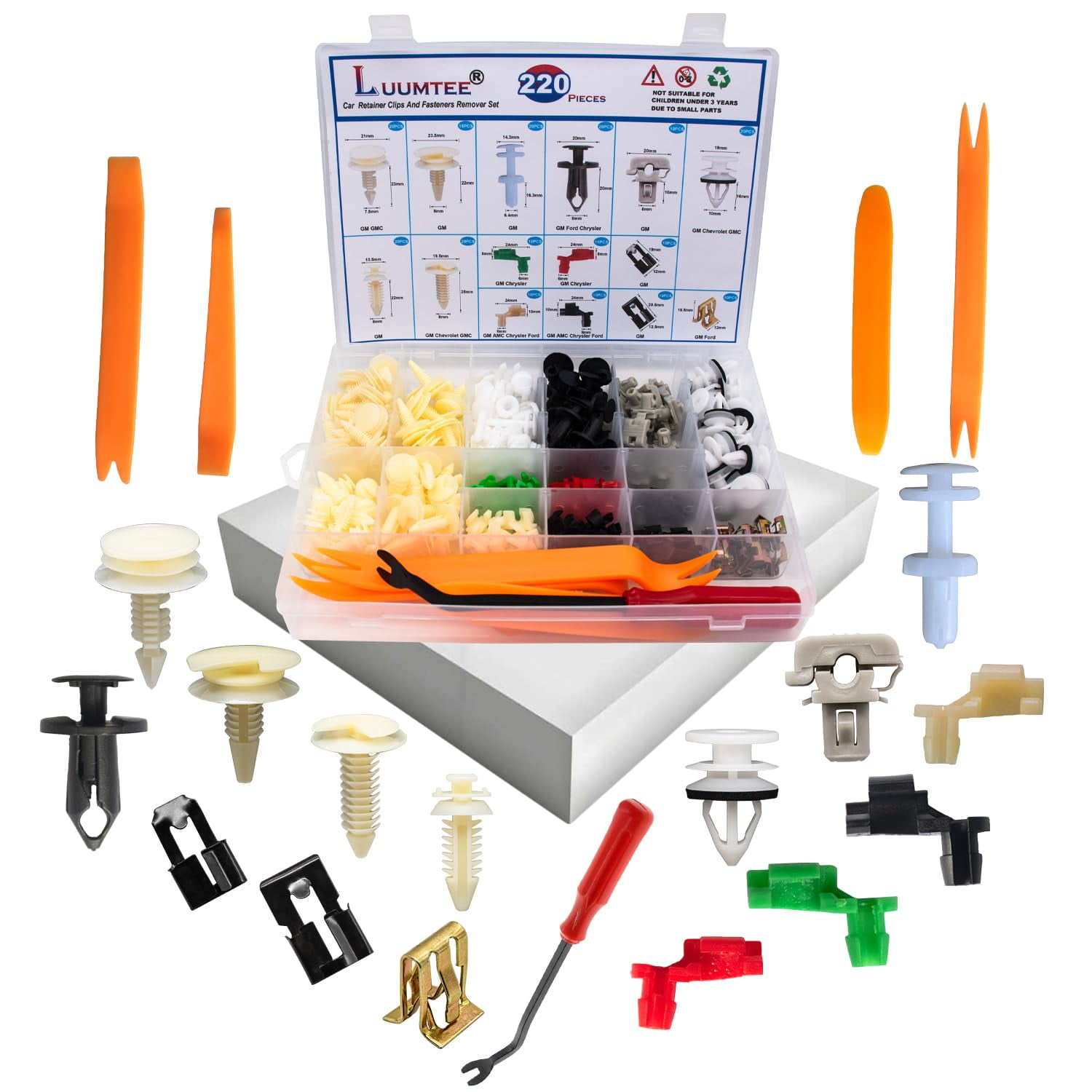 220PCS Car Door Trim IFF17 Panel Retainer Clips Replacement for GM Car ...