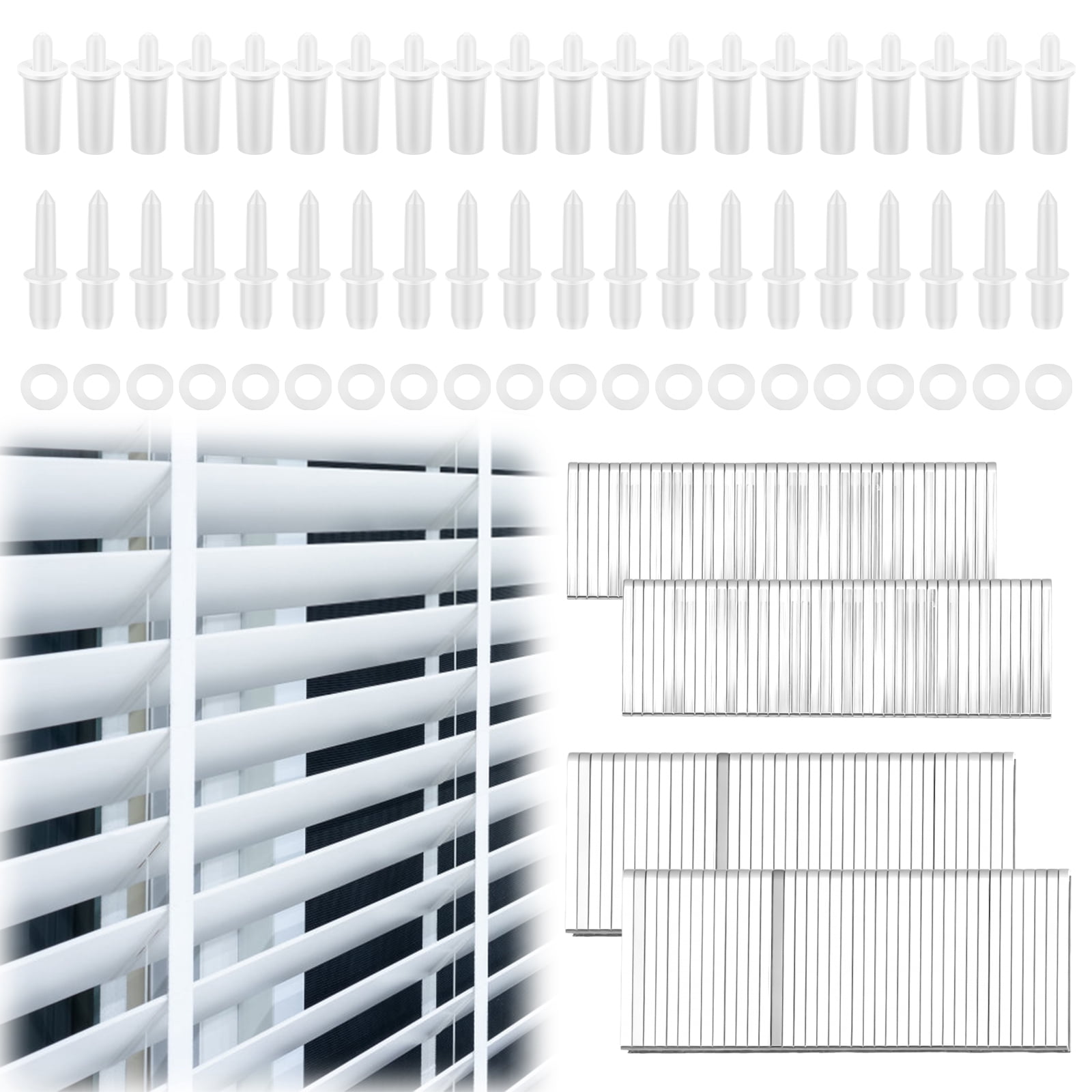 220PCS Shutter Repair Kit Spring Loaded Plantation Shutter Pins and ...