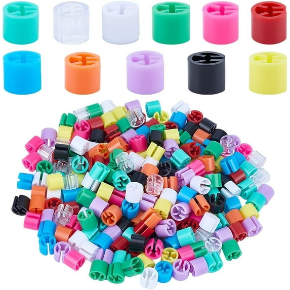 220Pcs 11 Colors Yellow Hanger Markers Clothes Size Hanger Tags Black ...