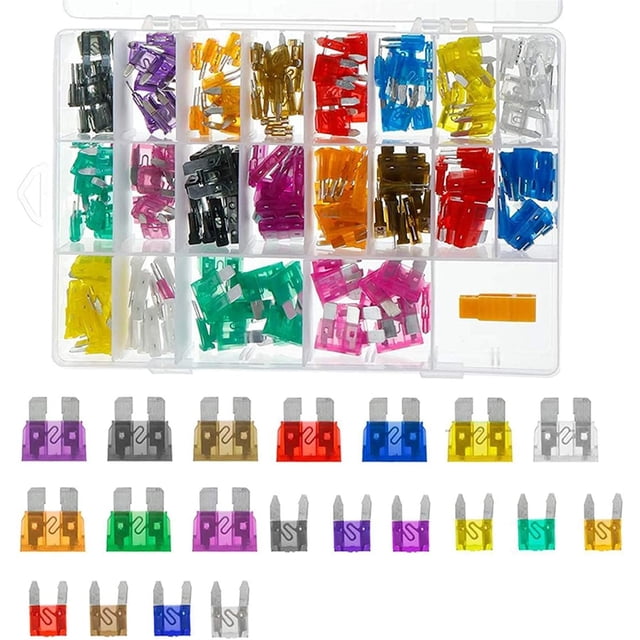 220Pcs Car Truck Motor Van Fuse Set Mini Standard Auto Blade Fuses 2/3 ...