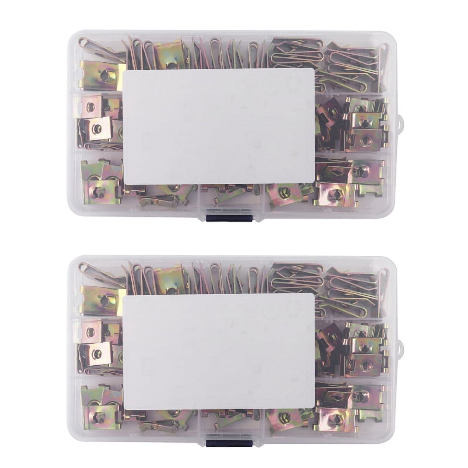 220Pcs Speed Fasteners U Nuts Self Tapping Screw Clip Hole Interior ...