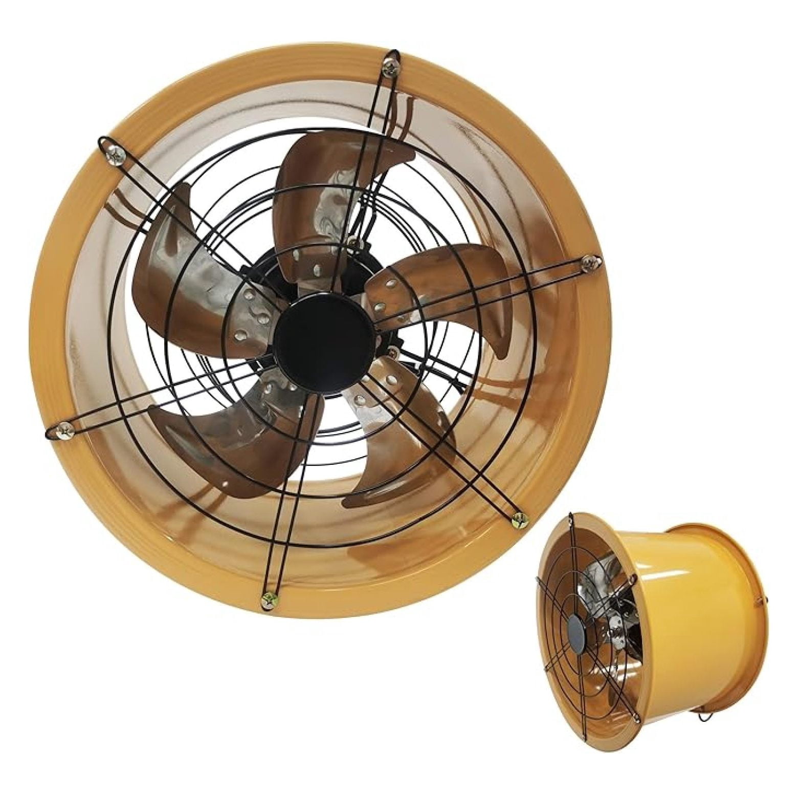 220V 14 inch Axial Fan Explosion-Proof Axial Flow Fan Cylinder Pipe Fan ...