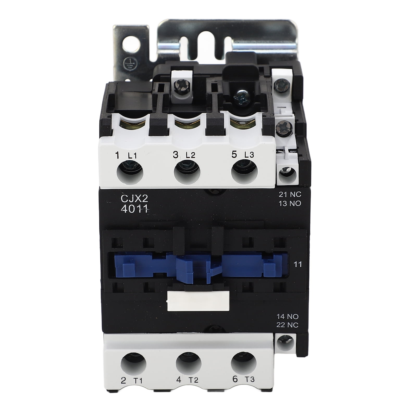 220V 3-Phase 1NO 1NC AC Contactor with 3NO Auxiliary & Main Rail Mount, 40A Low Voltage Motor ...
