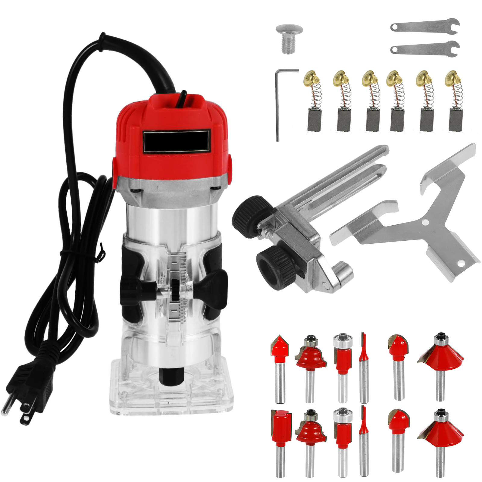 220V 33000RPM Compact Palm Wood Router Tool for Woodworking, Electric ...