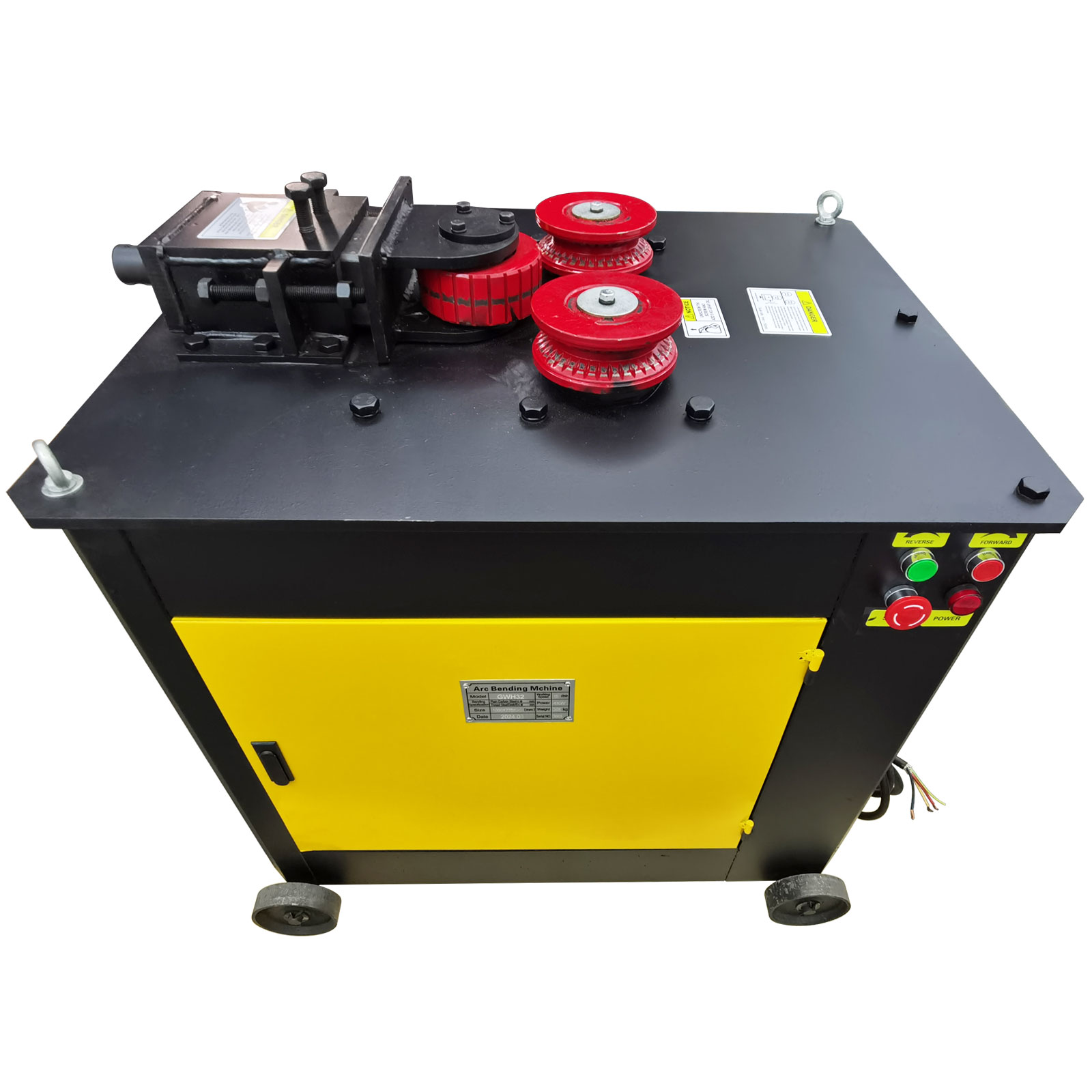 220V 3PH Automatic Steel Bar Bending Machine GWH32 Angle Iron Square ...