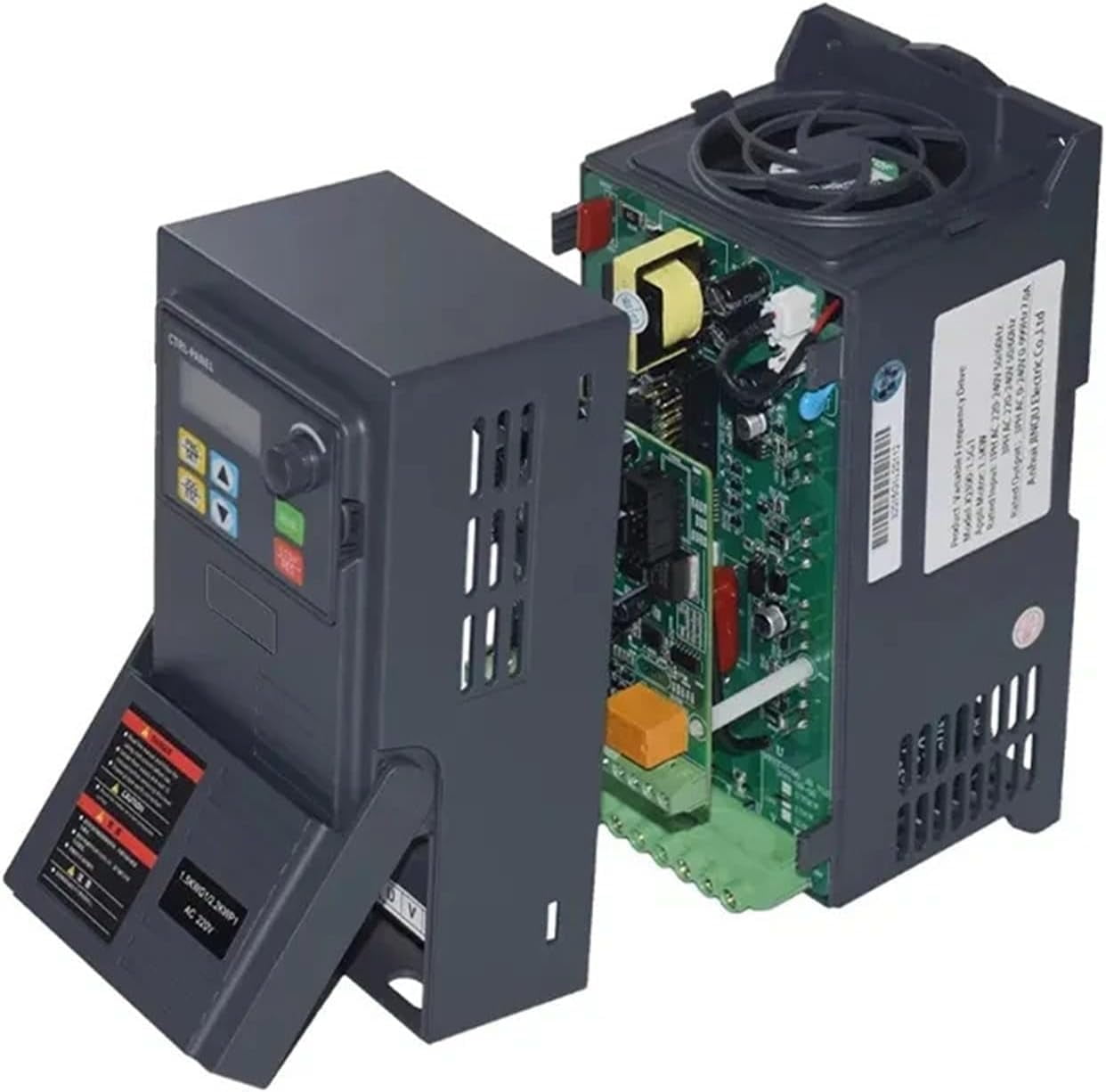 220V 3PH to 3PH VFD 0.4/0.75/1.5/2.2/3kw Variable Frequency Drive ...