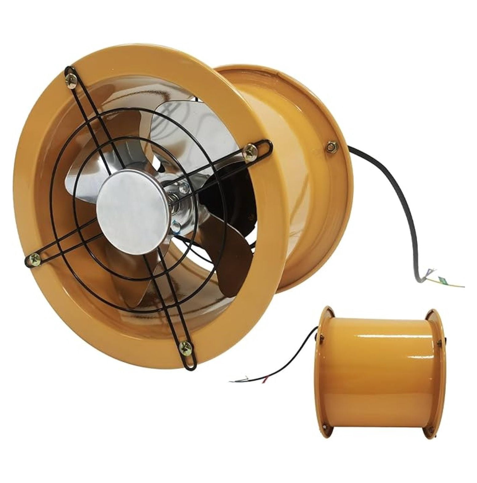 220V 8 inch Axial Fan Explosion-Proof Axial Flow Fan Cylinder Pipe Fan ...