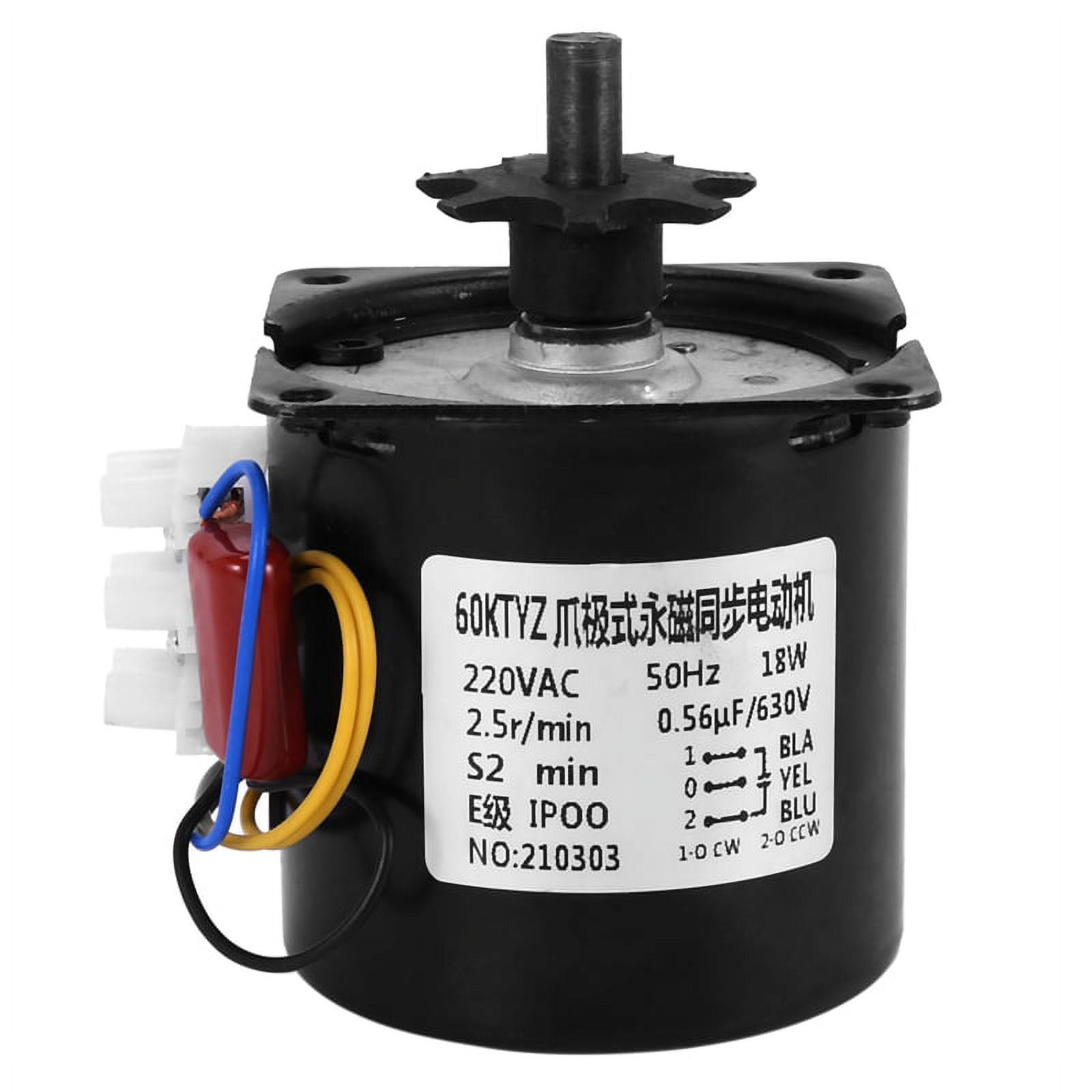 220V AC Egg Turner Motor Incubator Engine Reversible Geared Motor for ...