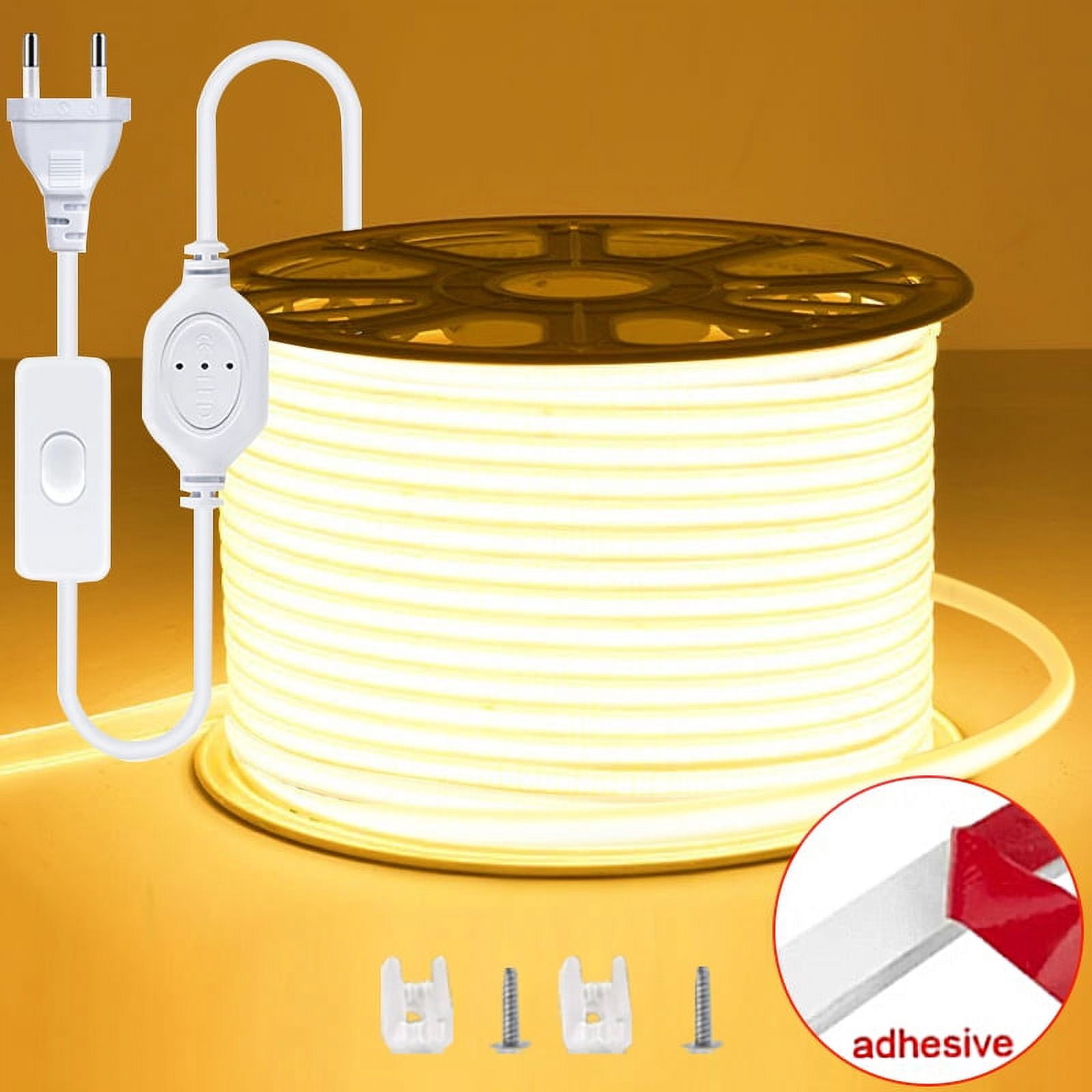 220V COB LED Strip Lights High Brightness Outdoor Lamp Waterproof ...