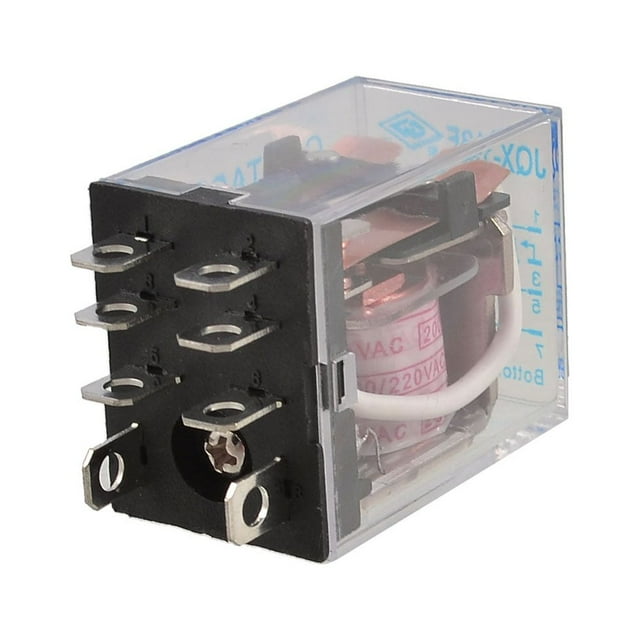 220V Coil 10A 240VAC 28VDC DPDT Electromagnetic Power Relay JQX-13F2Z ...